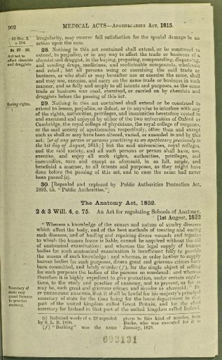 Dissection, the Anatomy Act, and the Workhouse - Part Two - Thackray ...